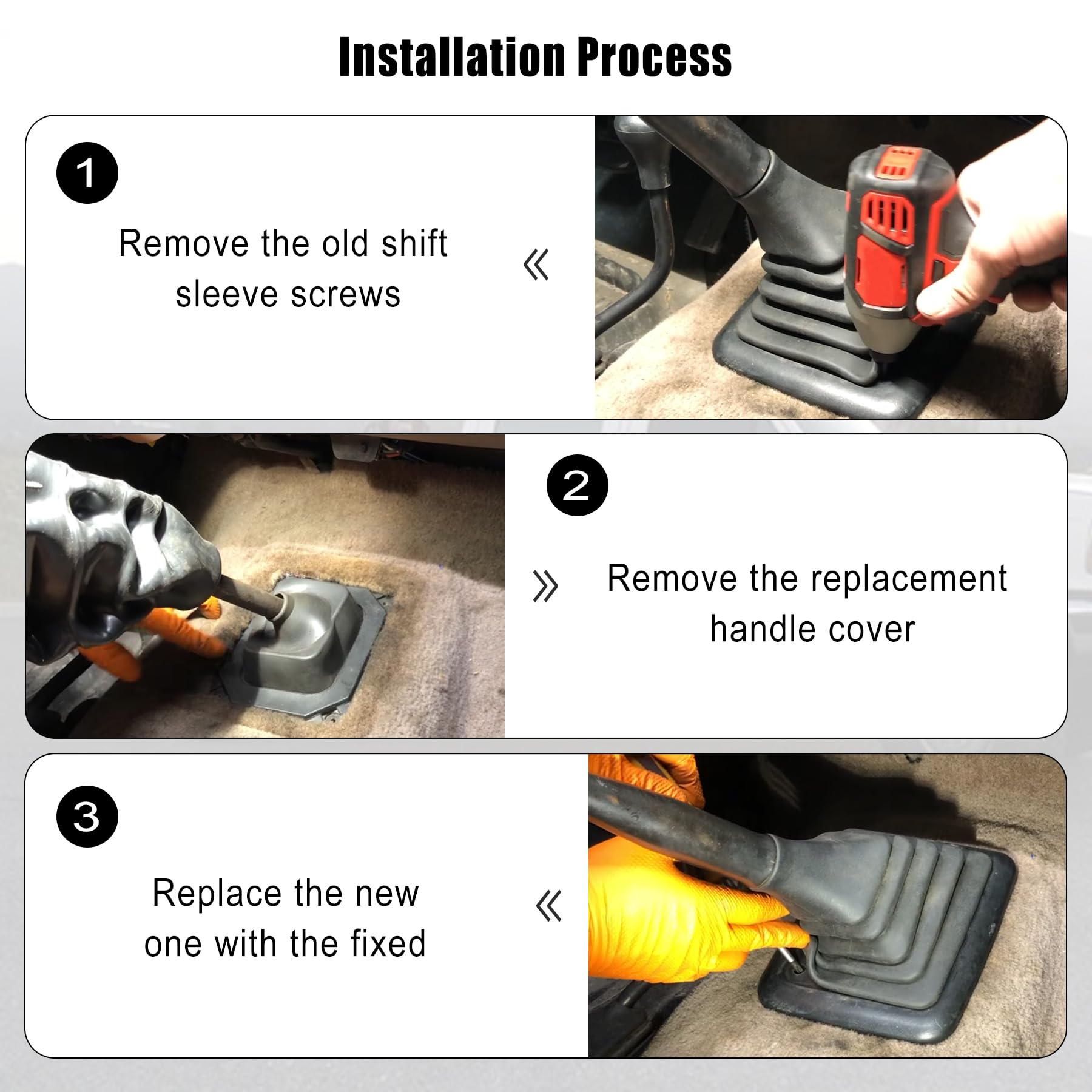 Manual Shifter Boot Manual Transmission Shifter Boot For 1990-1997 Ford ...