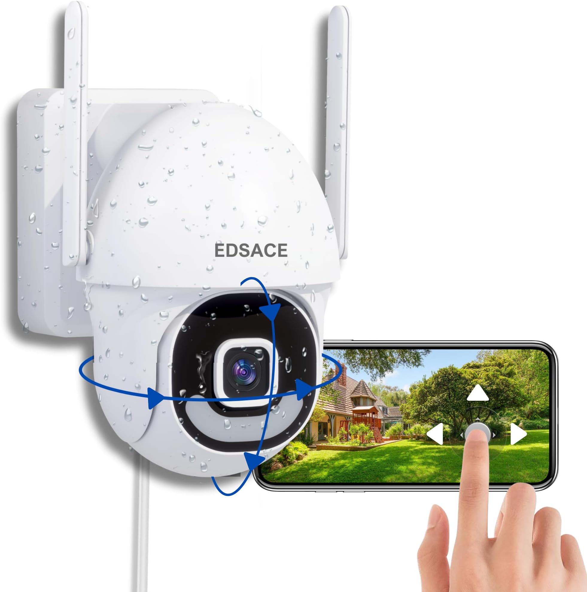 Amazon.com : 5G/2.4G Dual Band WiFi Outdoor Security Camera, 24/7 ...