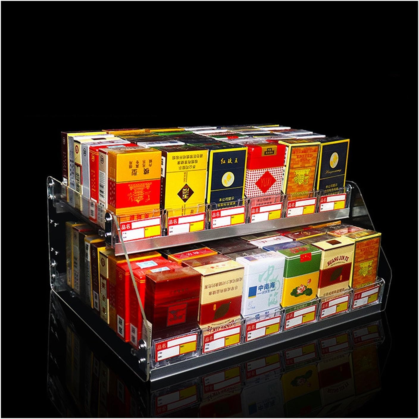 Amazon.com: Wall-Mounted Cigarette Display Holder, Trapezoidal Layered ...