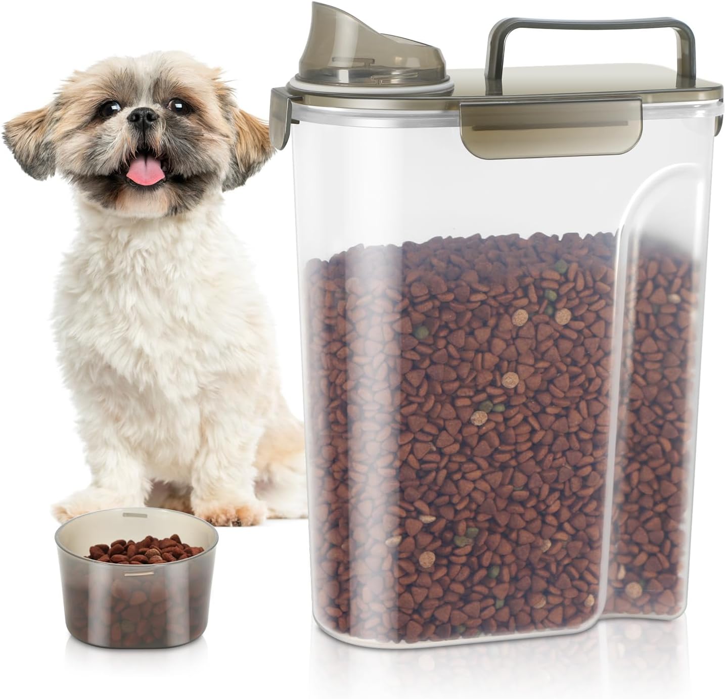 Premier Housewares Adore Pets Lucky Dog Food Storage Bin with Spoon, 6. ...