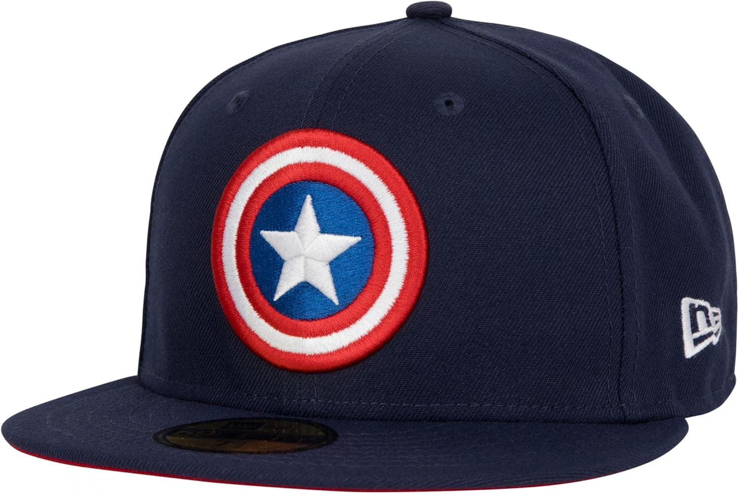 New Era Captain America American Flag Navy Colorway 59Fifty Fitted Hat ...