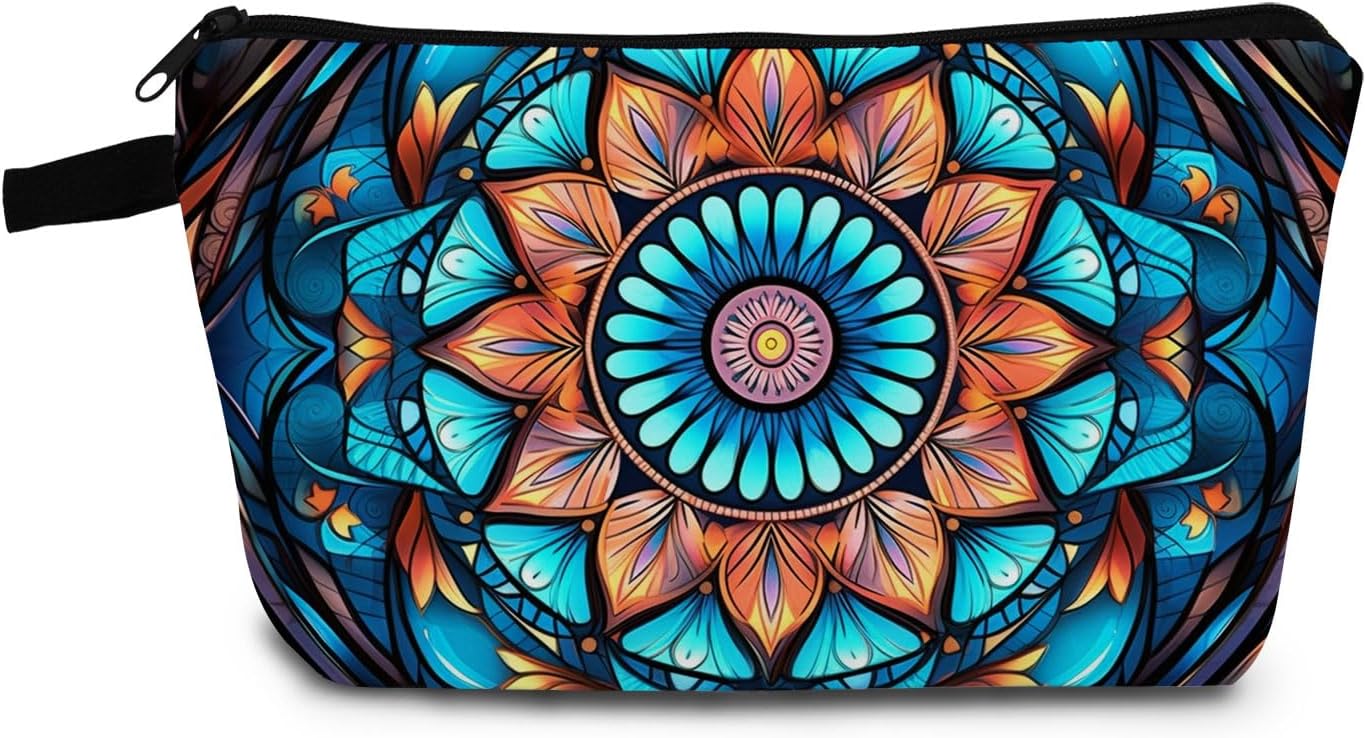 Amazon.com: YULUENZE Mandala Present Mandala Makeup Bag Accessories ...