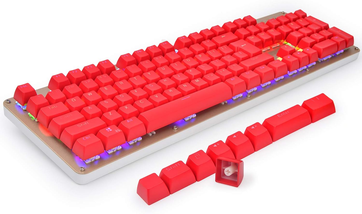 Red Backlit Double Shot PBT Keycaps for MX Mechanical Keyboard in Nepal ...