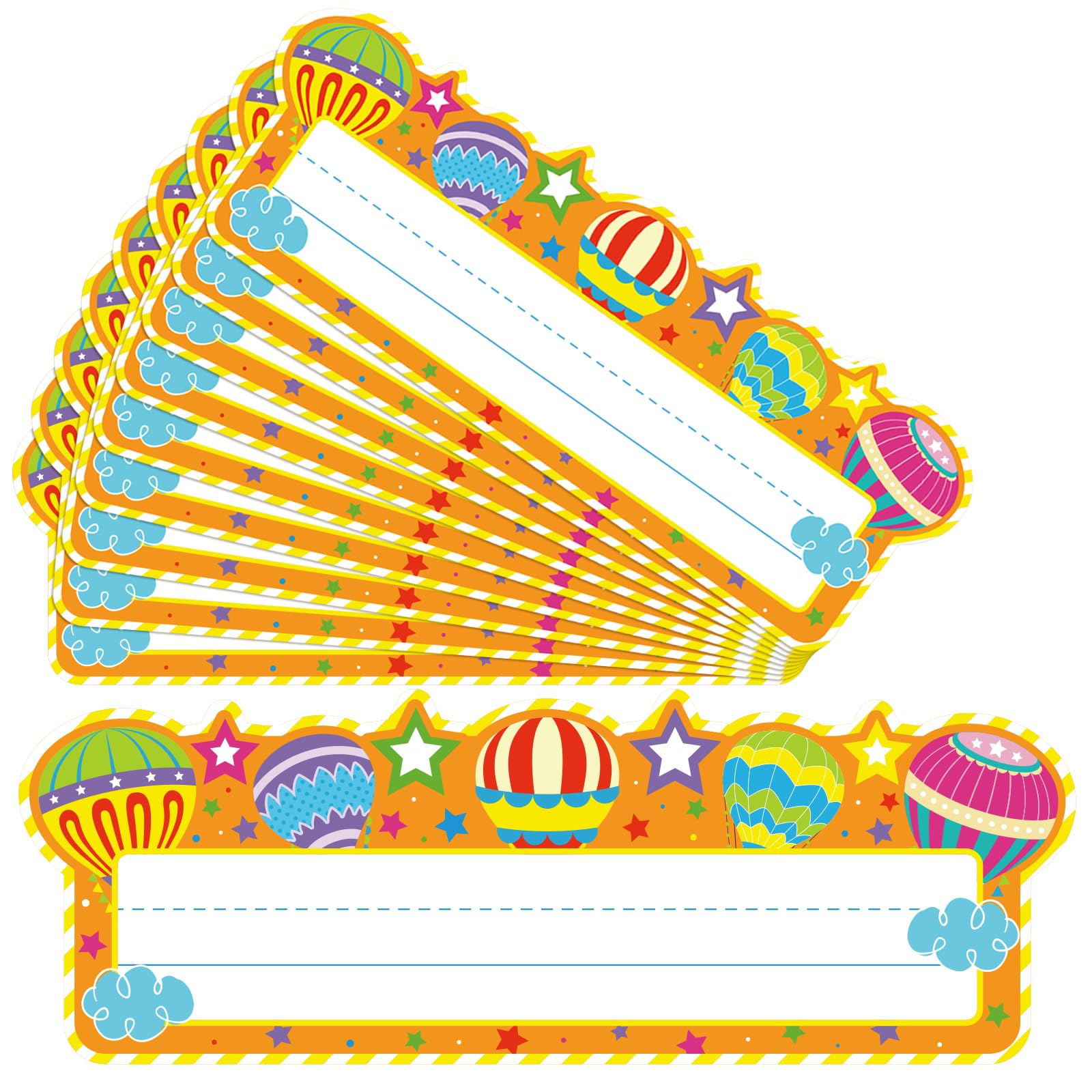 Snapklik.com : 60 Sheets Carnival Name Plates For Classroom Die Cut ...