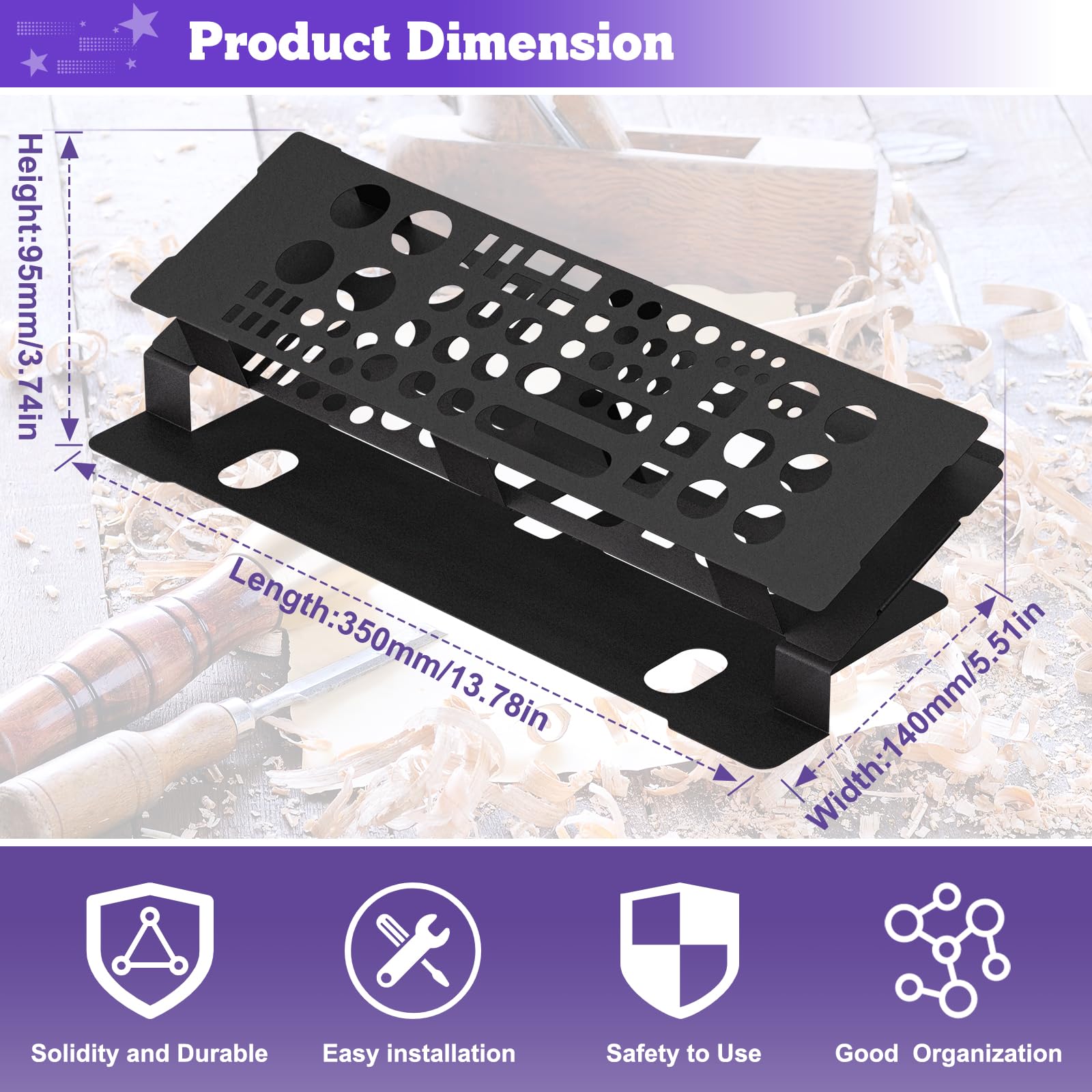 Mordx Screwdriver Storage Rack for Desktop, Screwdriver Organizer ...