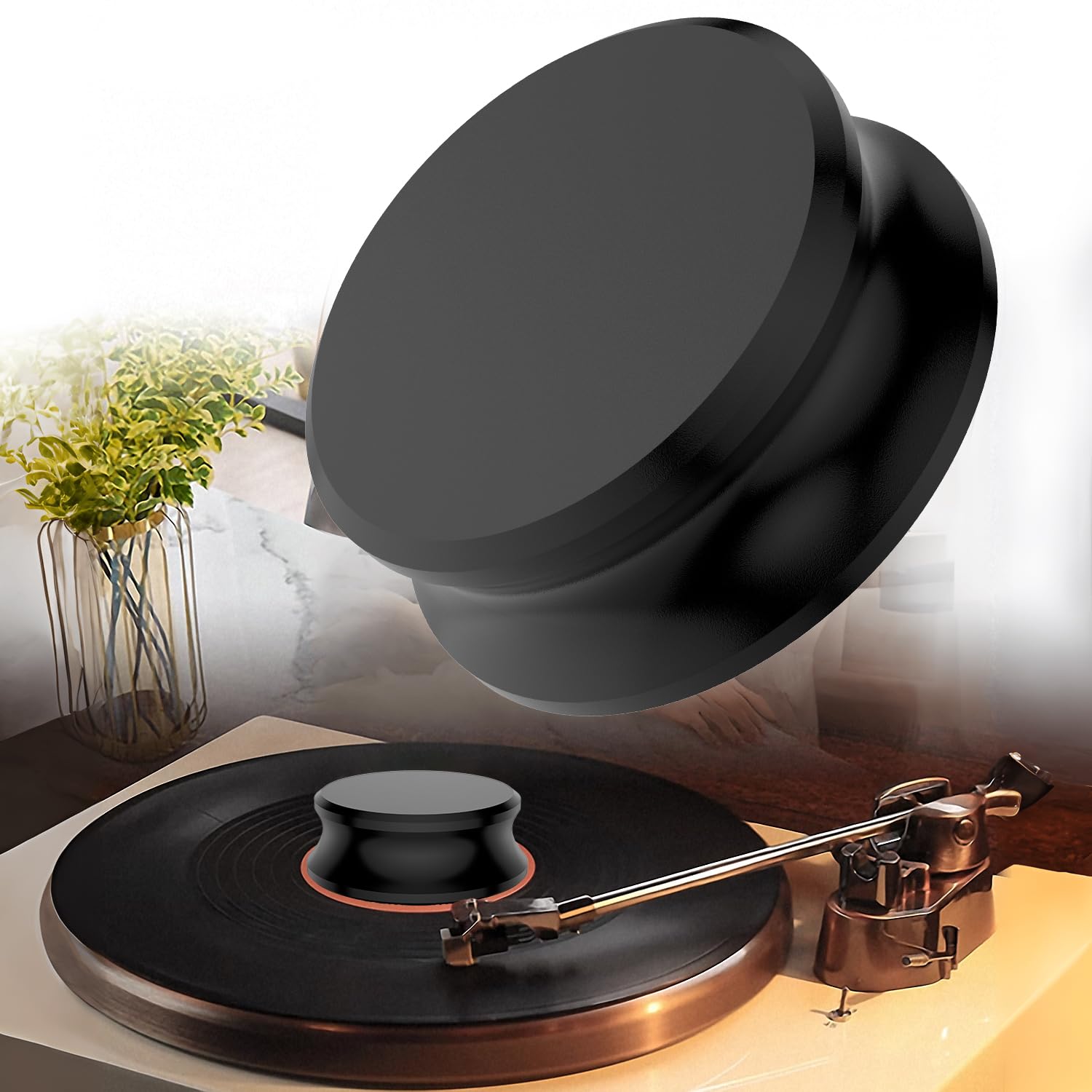 Tirstrup Turntable Weight Stabiliser Vinyl Disc Player Aluminium LP ...