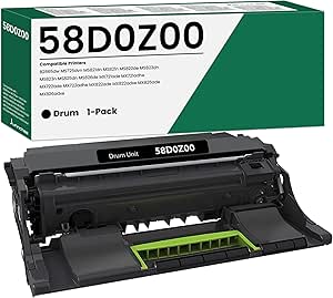 Amazon.com: 58D0Z00 Black Imaging Unit Replacement for Lexmark 58D0Z00 ...