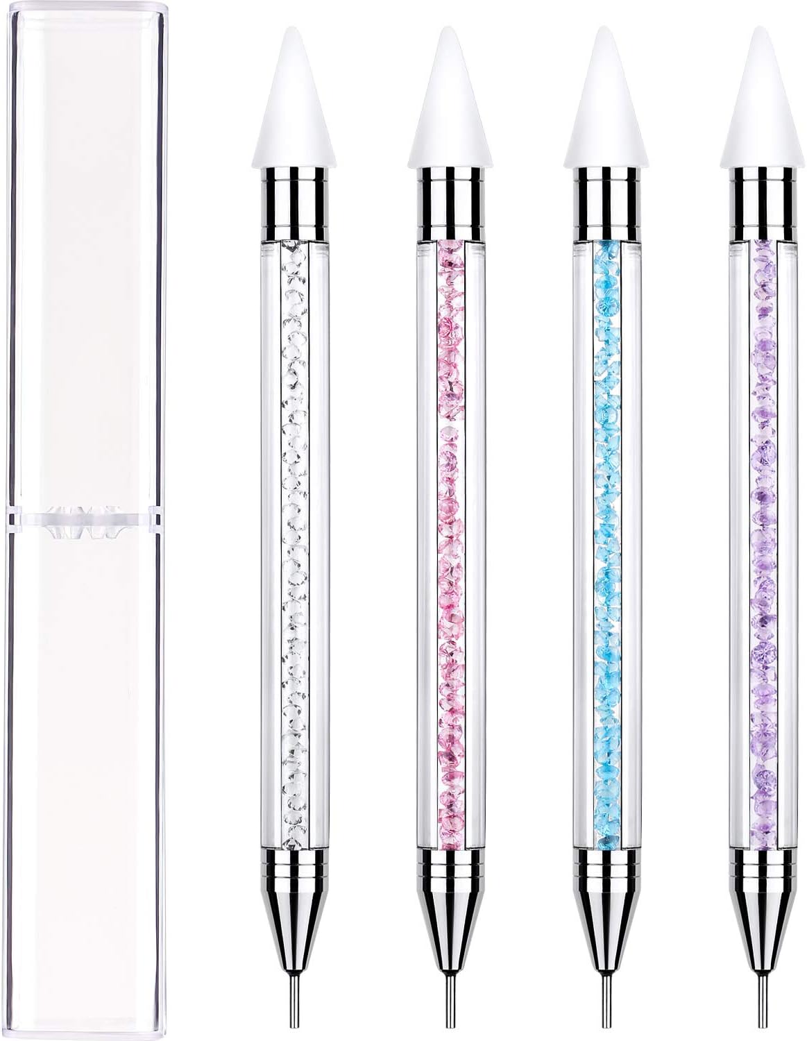 Amazon.com: Tatuo 2 Pieces Nail Rhinestone Picker Dual Ended Wax Pen ...