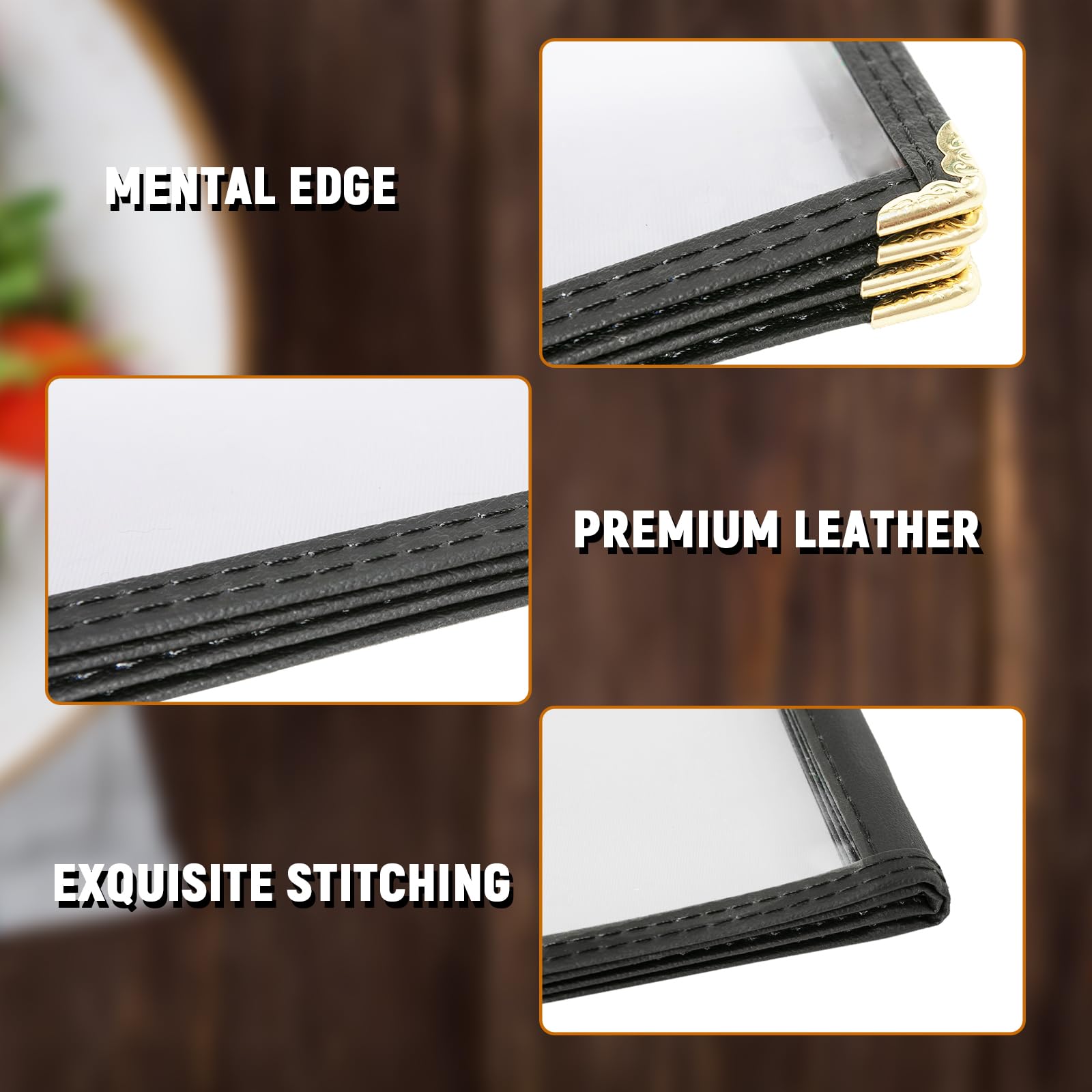 Snapklik.com : DUPDMKIN Menu Covers 12 Pack Transparent Vinyl Menu ...