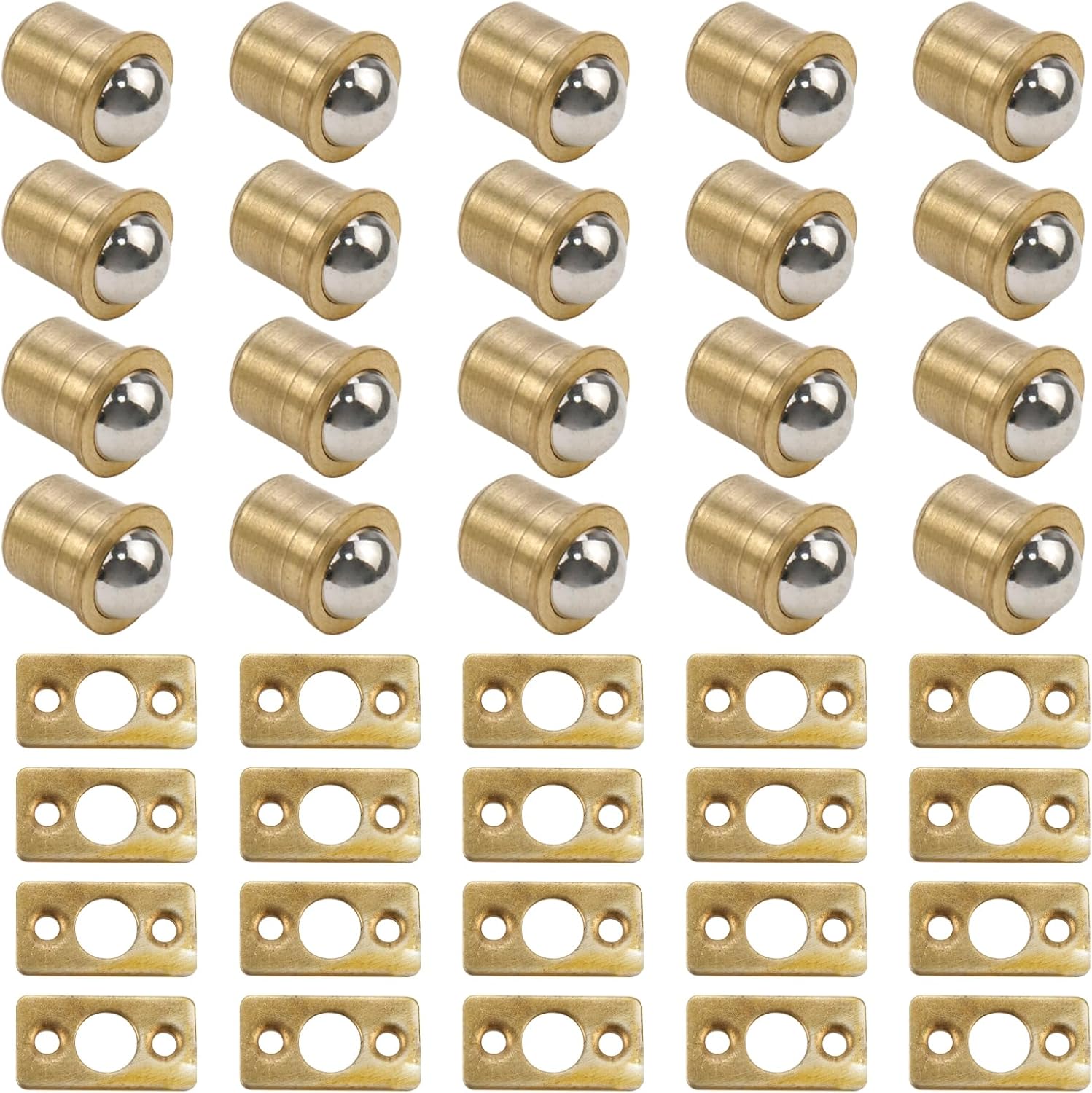 Rannb Brass Ball Catch 9.5mm Bottom Dia Cabinet Door Ball Catch Latch ...
