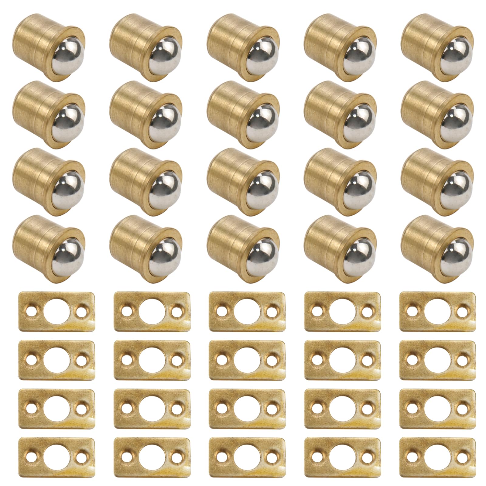 Rannb Brass Ball Catch 9.5mm Ball Dia Cabinet Door Ball Catch Latch ...