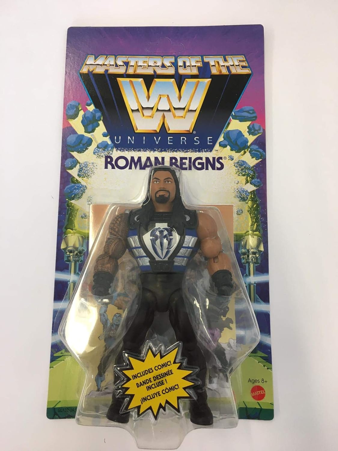 Amazon.com: MOTU WWE Masters of The Universe Roman Reigns : Sports ...
