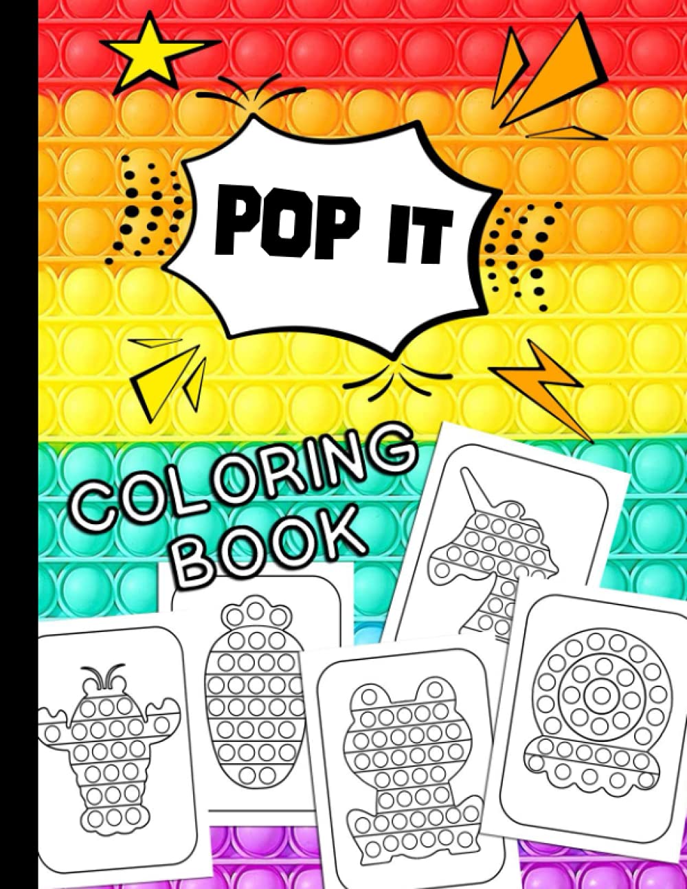 Buy Pop It Coloring Book: Pop It Fidget Coloring Book for Kids. 84 ...