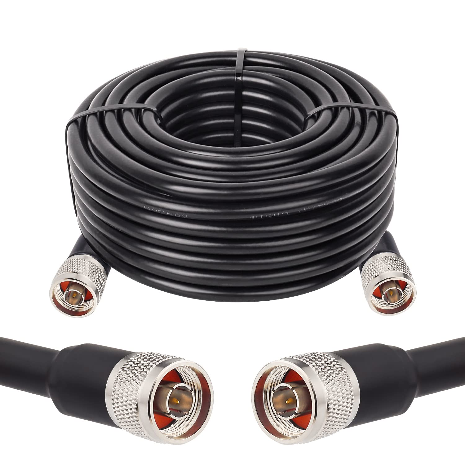 50FT N Male to N Male Cable,KMR400 Coaxial Cable N Male to Male, Low ...