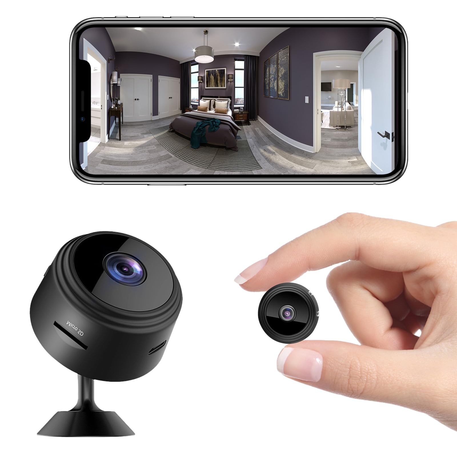Mini Camera Espion sans Fil Invisible 1080P Caméra de Surveillance WiFi ...
