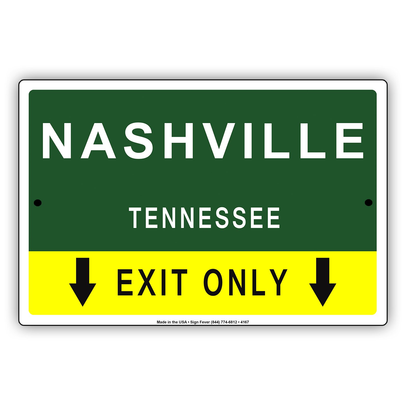 Nashville Tennessee Road Sign