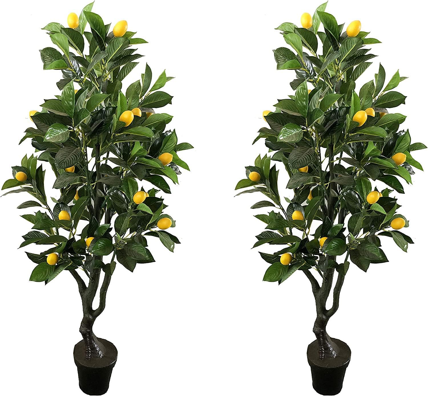 Amazon.com: AMERIQUE Pair 4 Feet Gorgeous & Lifelike Six-Branch ...