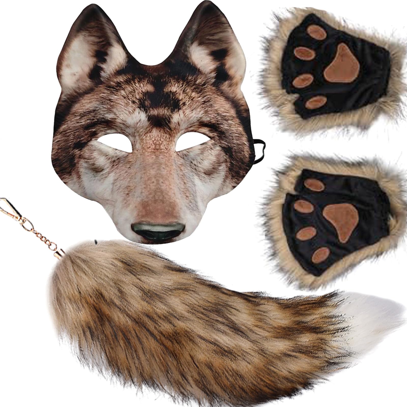 Amazon.com: Valpeak Unleash Your Inner Wolf with Our Therian Wolf Mask ...