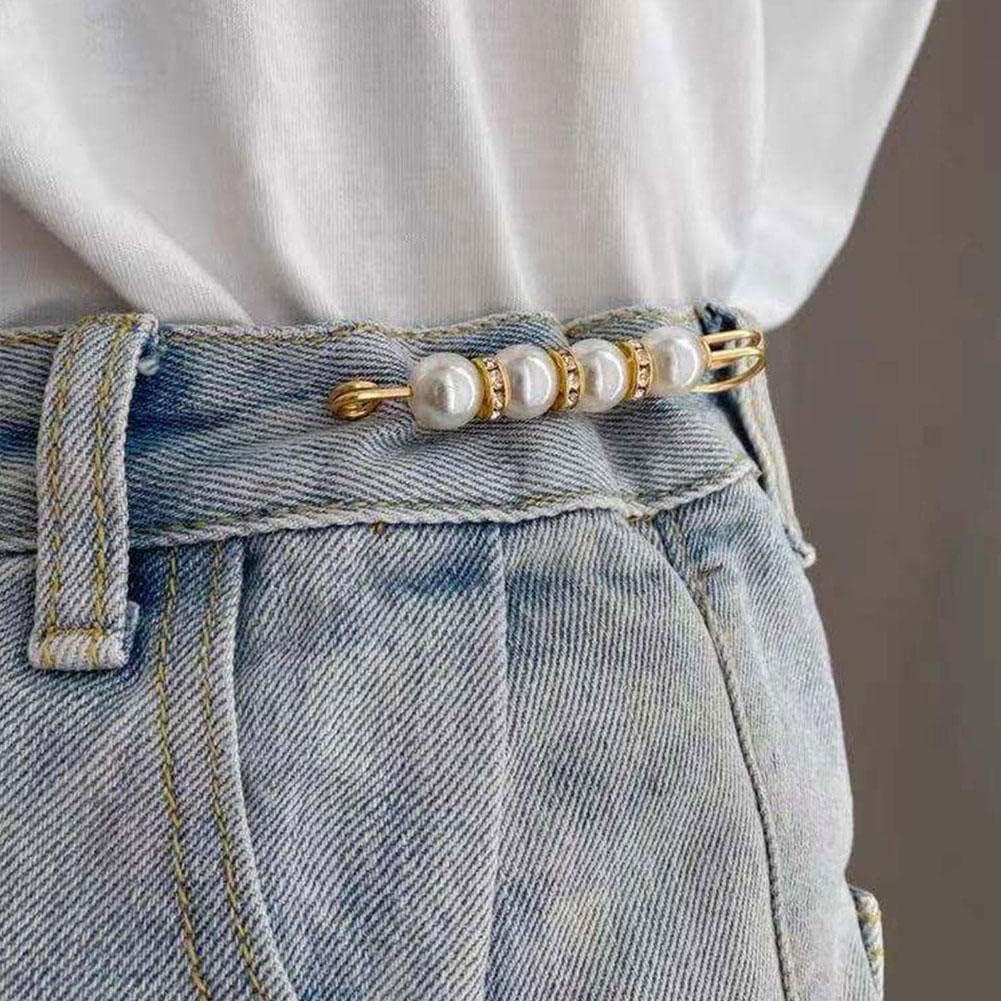 Amazon.co.jp: DECI ウエストバックル ブローチピン 安全ピン 襟ピン ジーンズ ウエスト調整 ウエストクリップ アジャスター ...