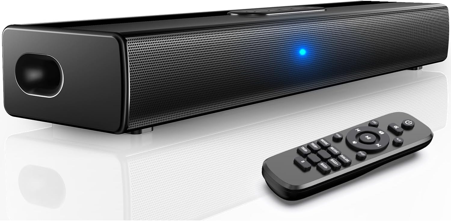 EnjoyNest Sound Bar for Smart TV,16 Inch Bluetooth Soundbar Speakers ...