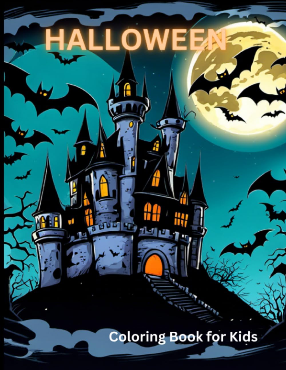 Halloween Coloring Book for Children: Scary Halloween Coloring Book for ...