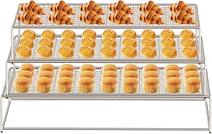 Amazon.com: LANEJOY 3-Tier Stackable Cooling Racks for Cooking and ...