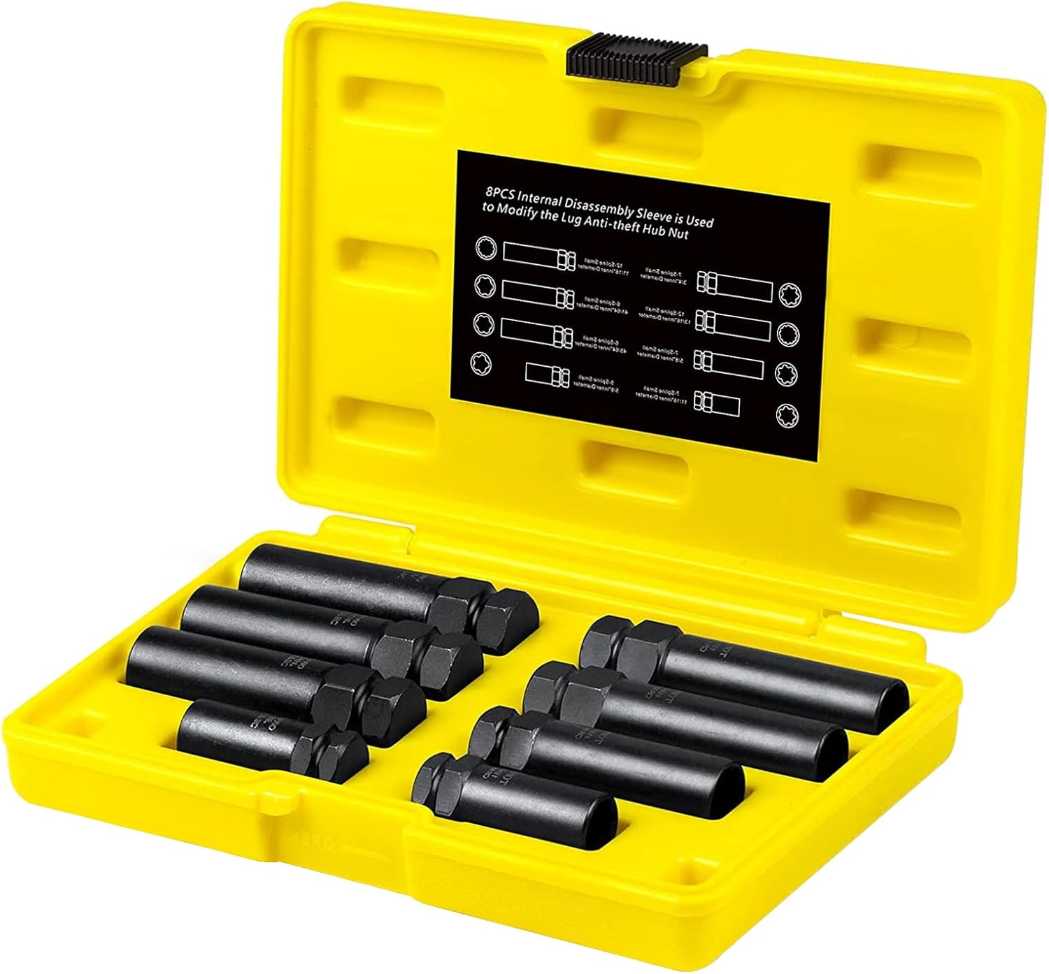 Amazon.com: Piodelo 8PCS Wheel Lock Removal Kit, SAE Metric Locking Lug ...