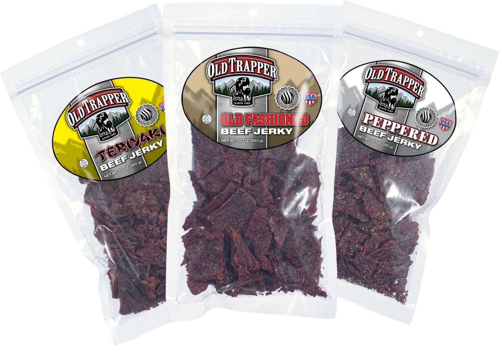 Amazon.com: Old Trapper, Trapper's Choice Hot & Spicy Kippered Beef ...