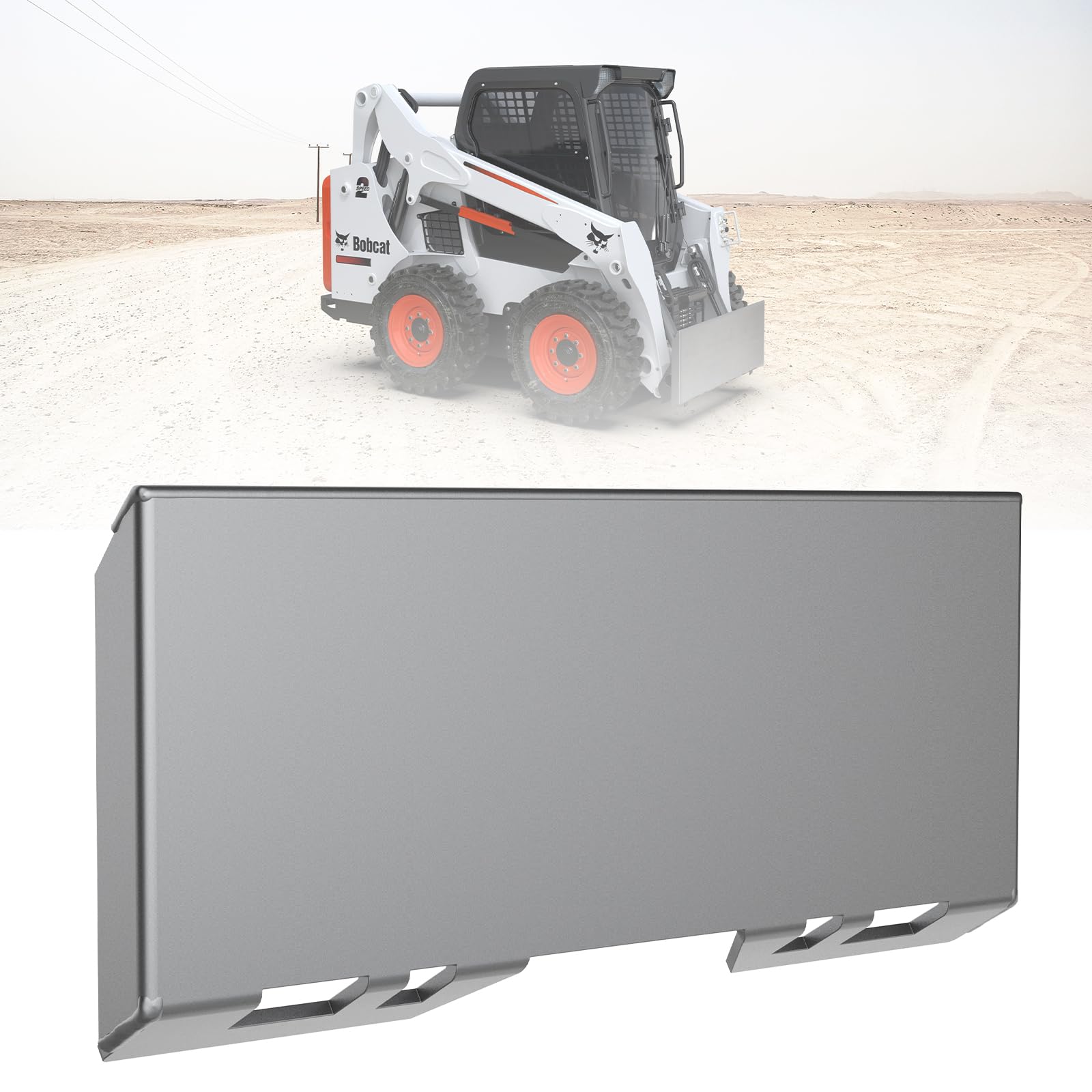 Snapklik.com : Sulythw 1/2” Skid Steer Attachment Plate, Heavy Duty ...