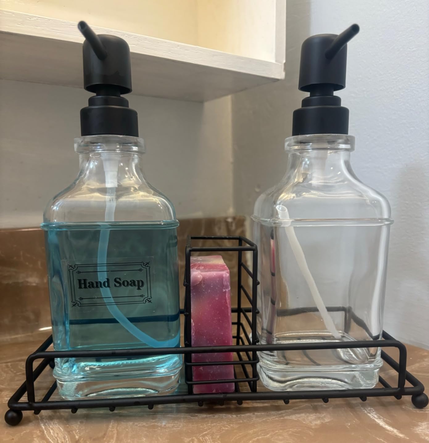 Amazon.com: Hand and Dish Soap Dispenser Set, Kitchen Soap Dispenser ...