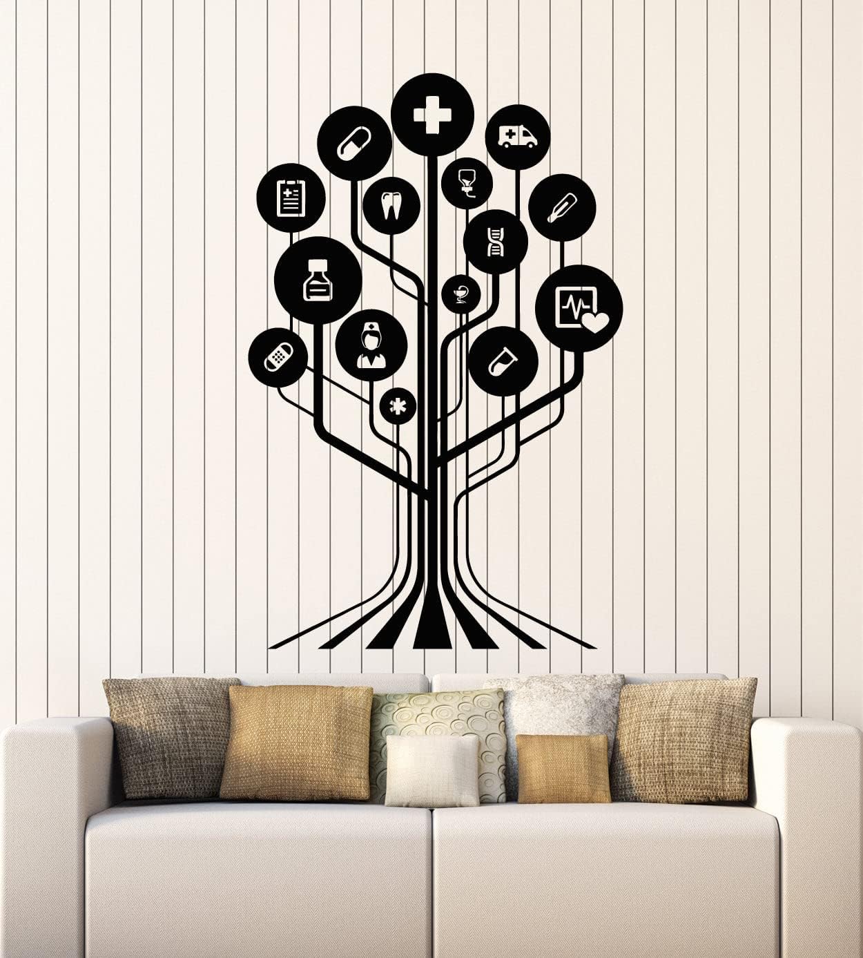 Amazon.com: Vinyl Wall Decal Medicine Tree Medical Cabinet Lab Center ...