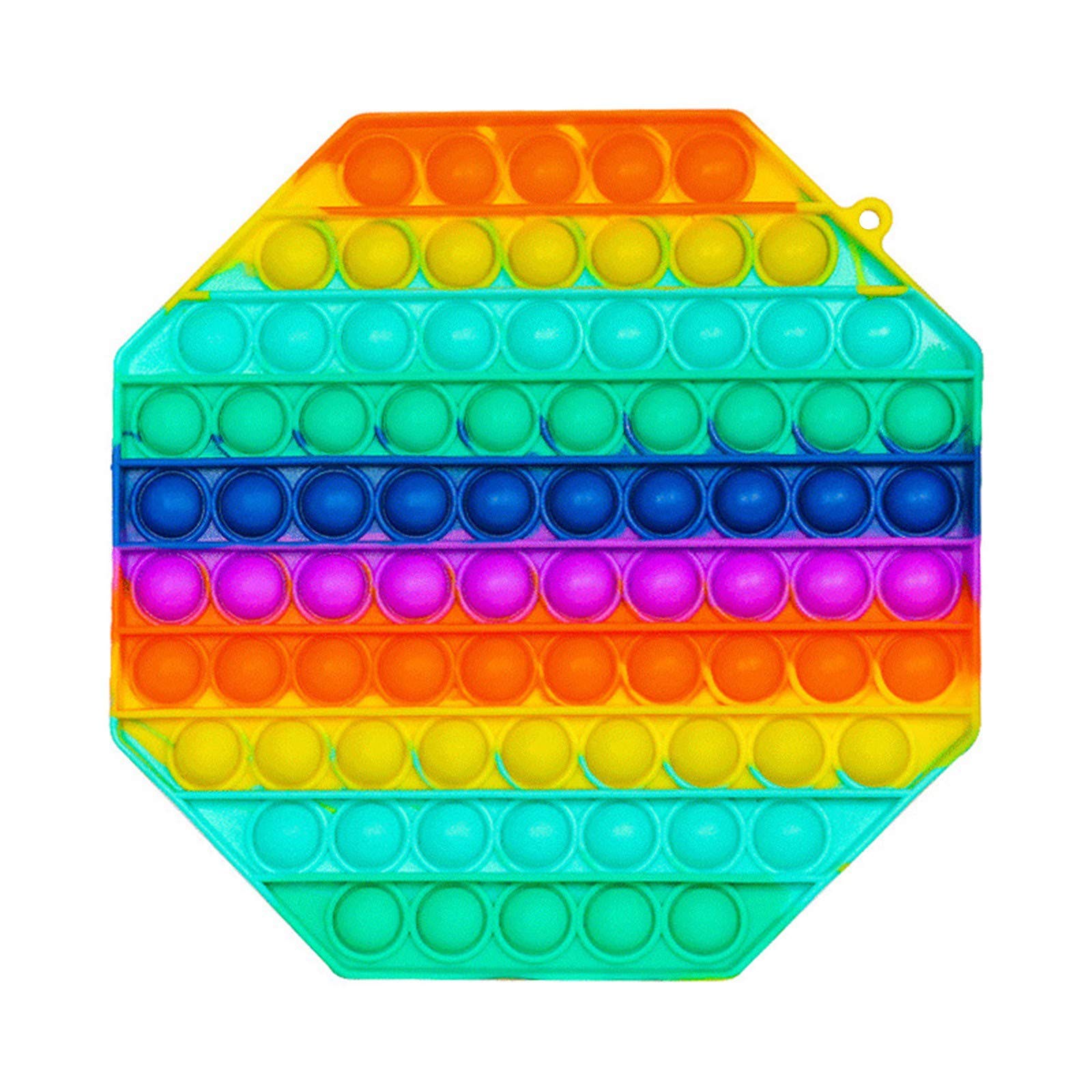 Buy XL 100 Bubble Push Pop Fidget Sensory Toys| Rainbow Large Square ...