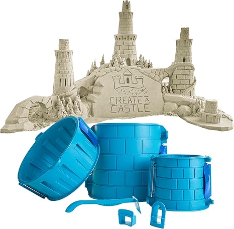 Amazon.com: Create A Castle Sandcastle Kit as Seen on Shark Tank, 6 ...