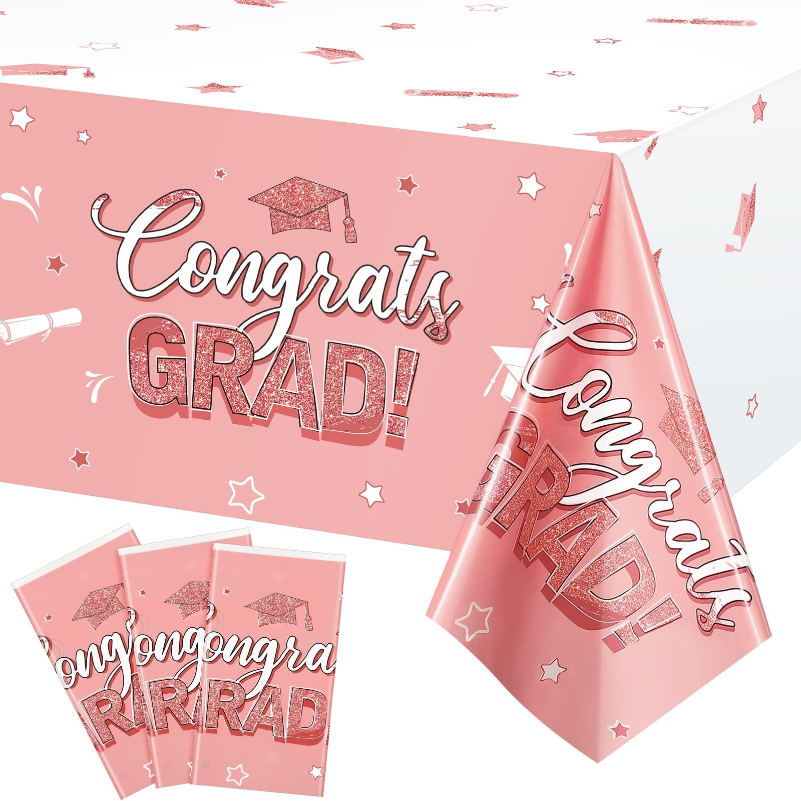 Amazon.com: Xbnmex 2024 Graduation Party Decorations Tablecover, 54 ...