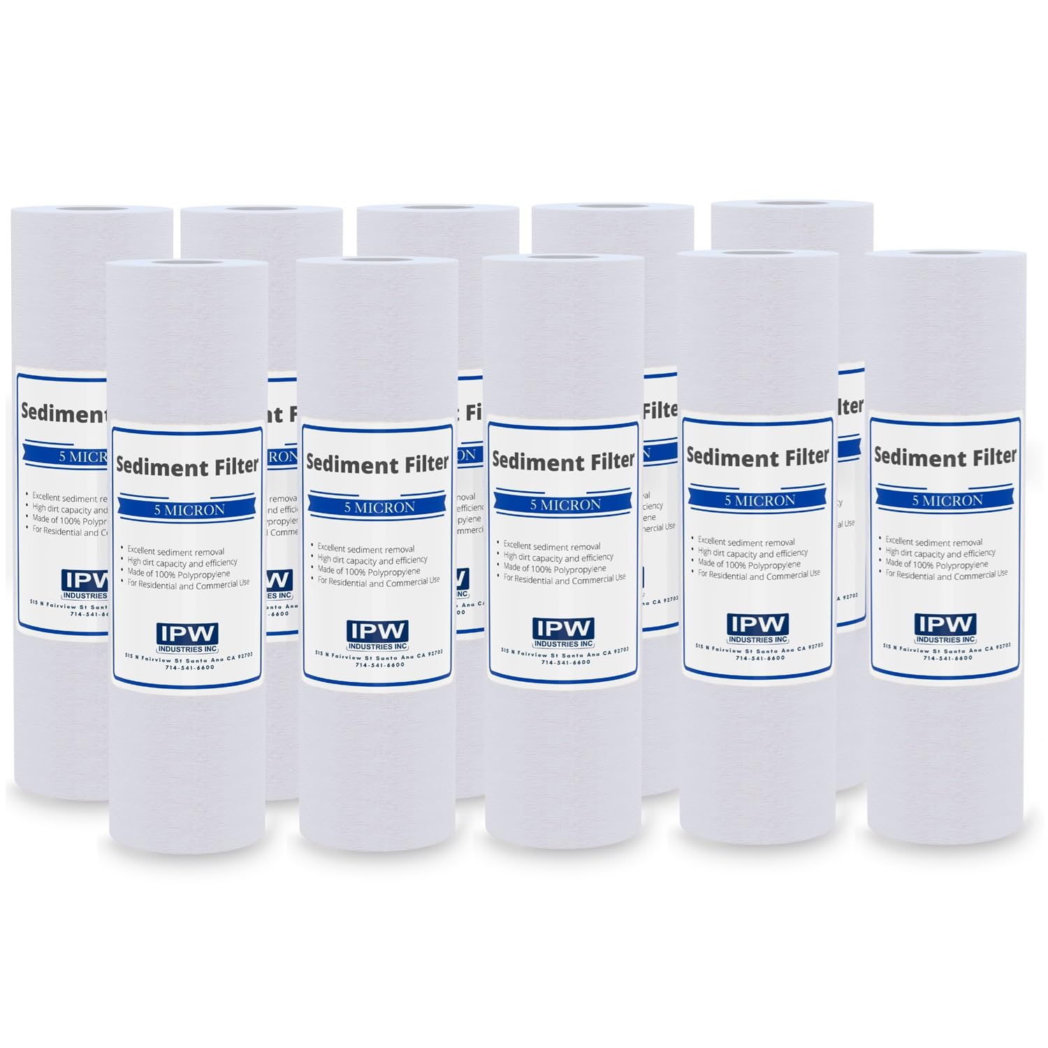 Amazon.com: 10-Pack Compatible for GE GXWH20S Polypropylene Sediment ...