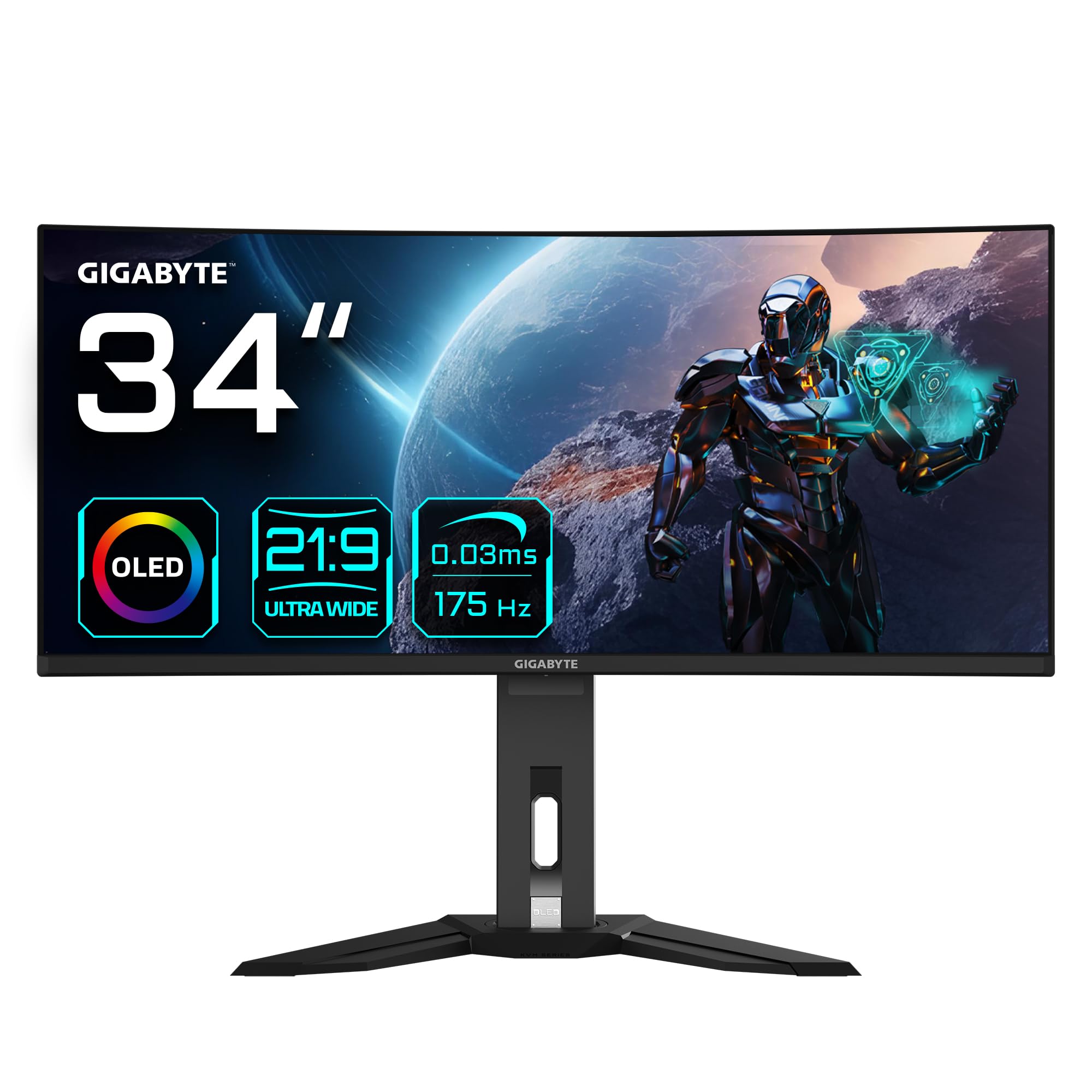 Gigabyte MO34WQC 34" OLED WQHD Curved Gaming Monitor - 3440 x 1440 ...