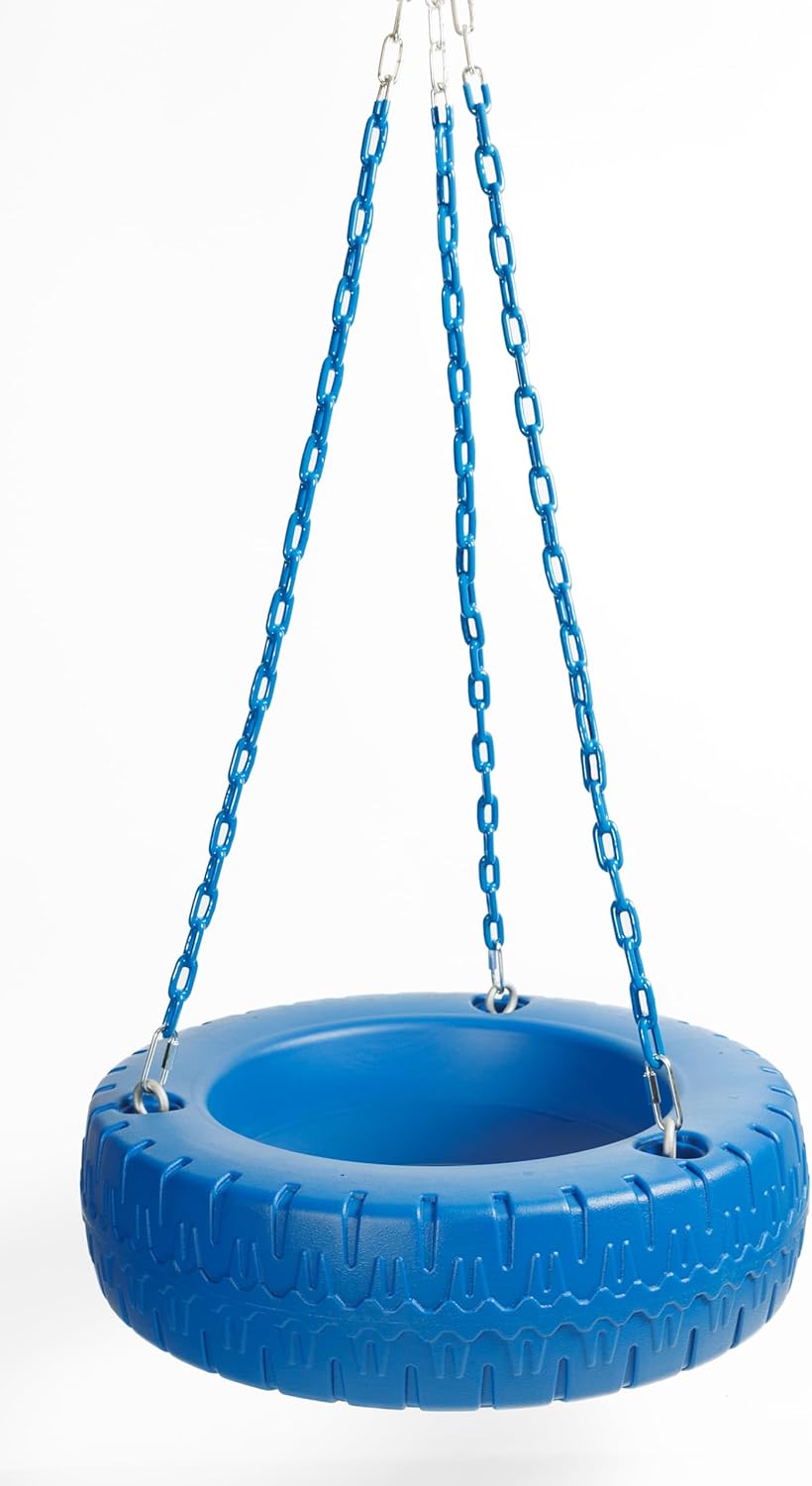 Amazon.com: Playset Tire Swing Kit, 25" W x 7" H, Blue, 66" PVC Coated ...