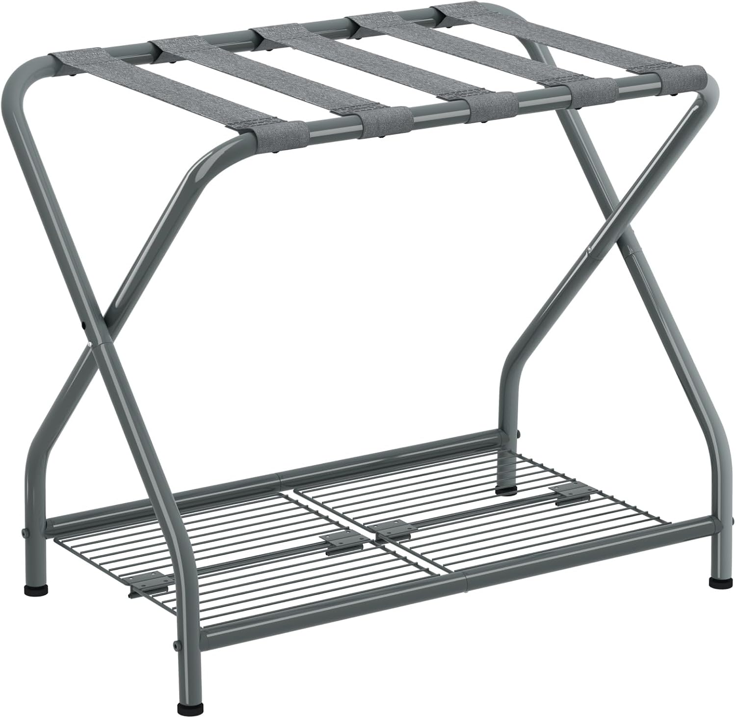 Amazon.com: NEFROM Luggage Rack, Foldable Suitcase Stand with Storage ...