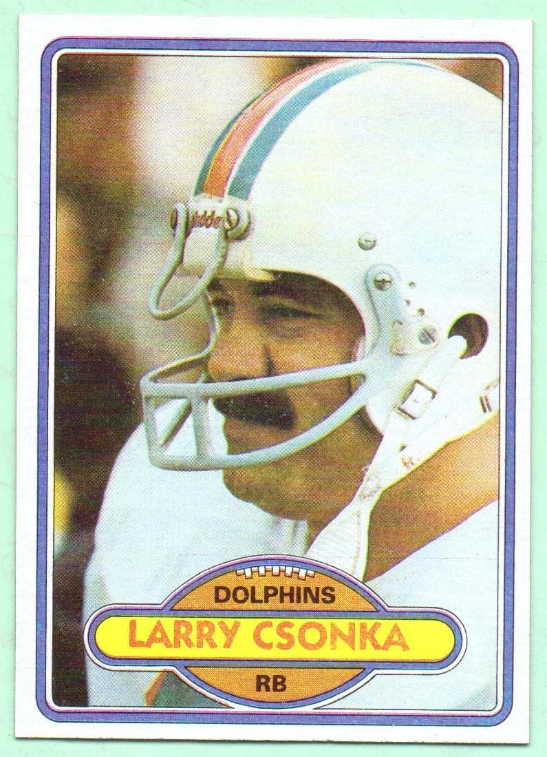 Amazon.com: Larry Csonka 1980 Topps #485 - Miami Dolphins : Sports ...