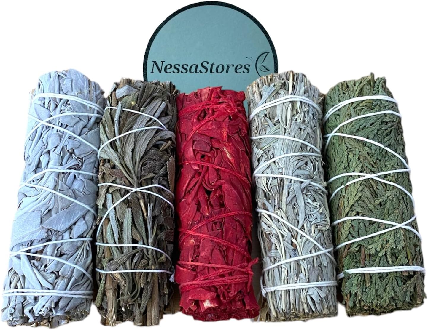 Amazon.com: RS3BWC 4" Sage Smudge Stick in Cedar, White, and Blue - 3 ...