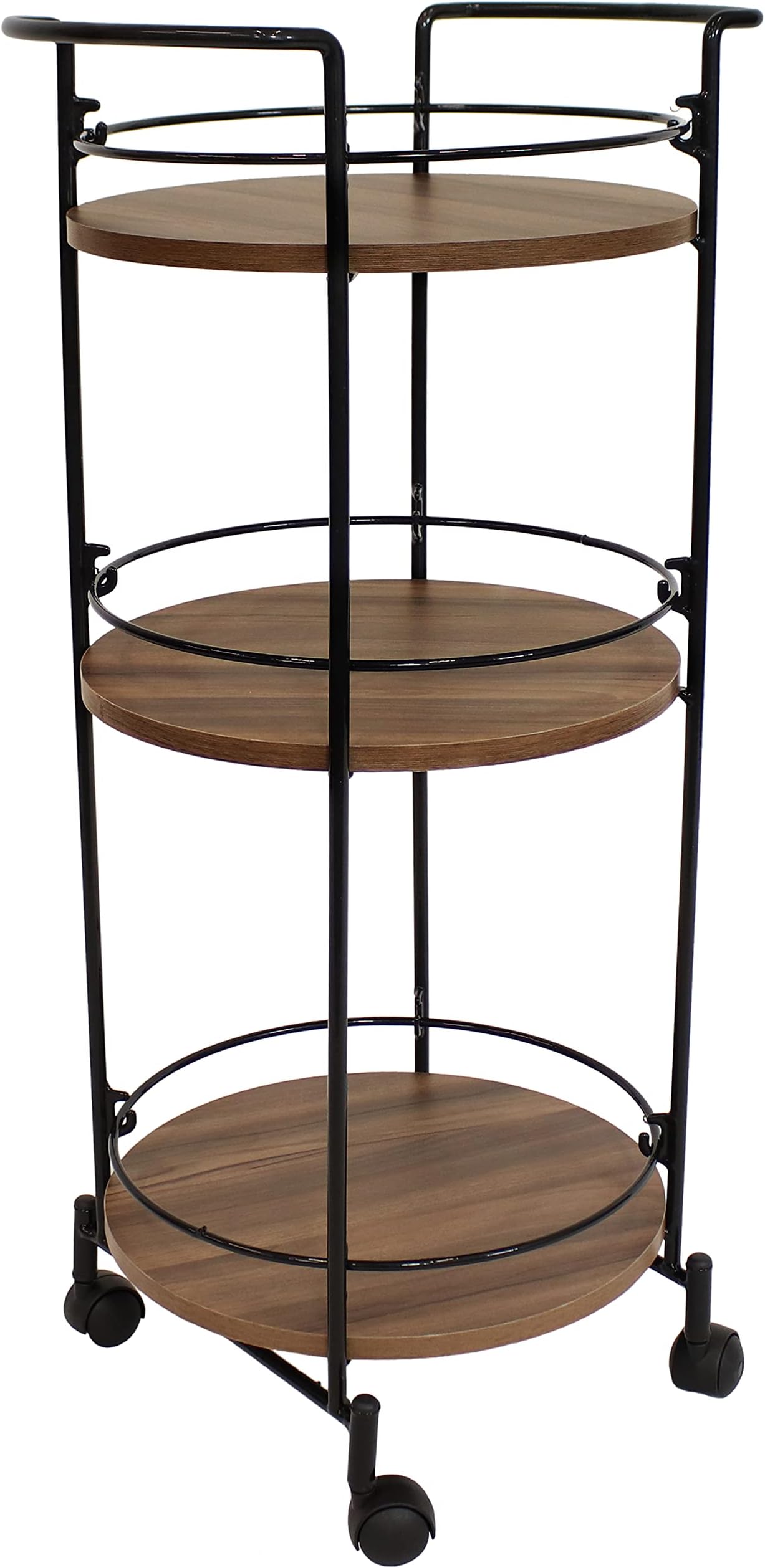 Amazon.com: SEI Furniture Alfred Two-Tier Round Butler Table, Black ...