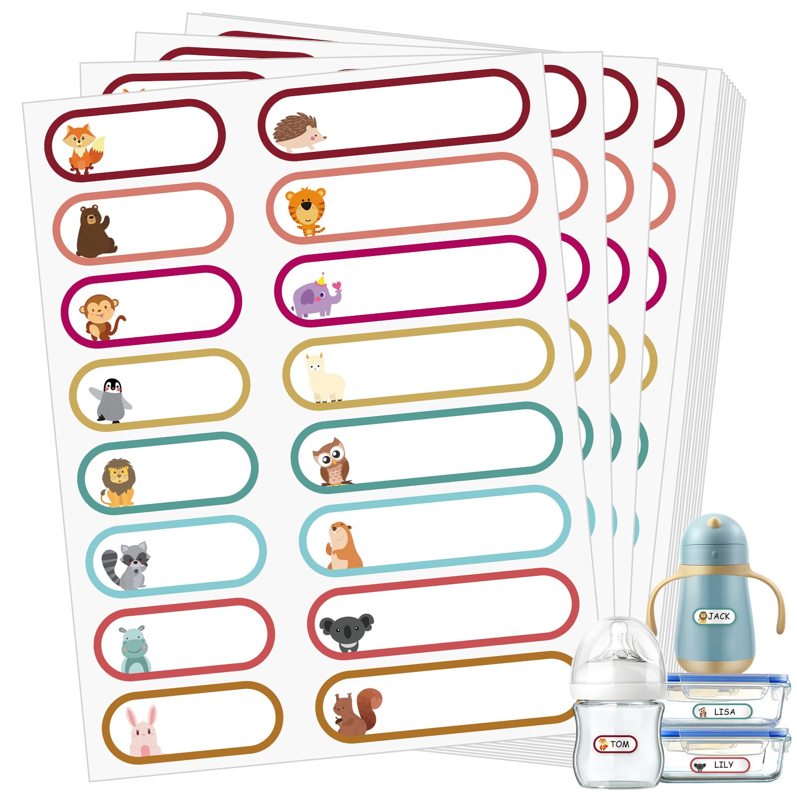 Snapklik.com : 480 Pcs Baby Bottle Labels For Daycare, Waterproof Name ...