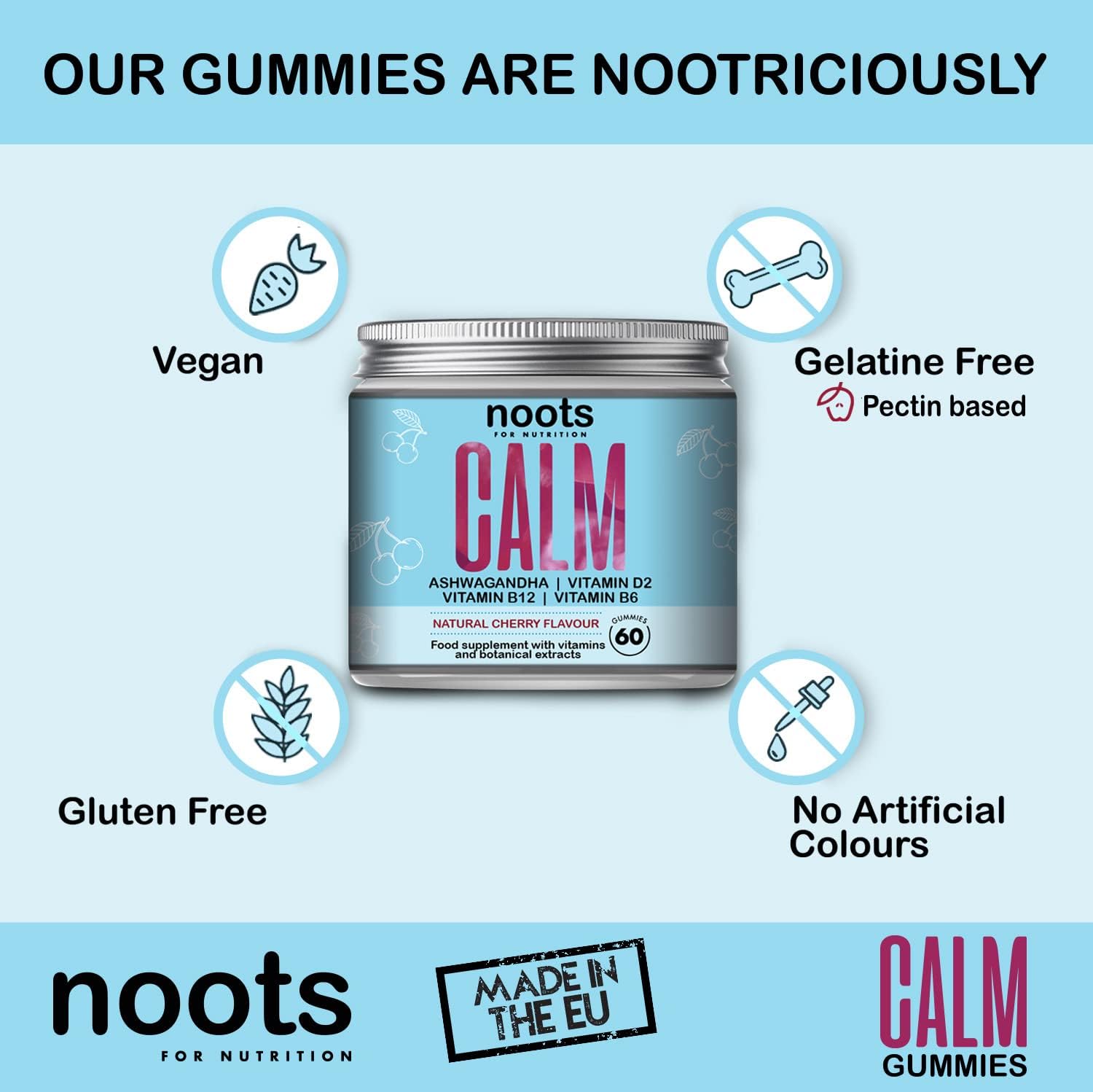 Calm Multivitamin Gummies for Women & Men – 2 Month Supply – Vegetarian ...