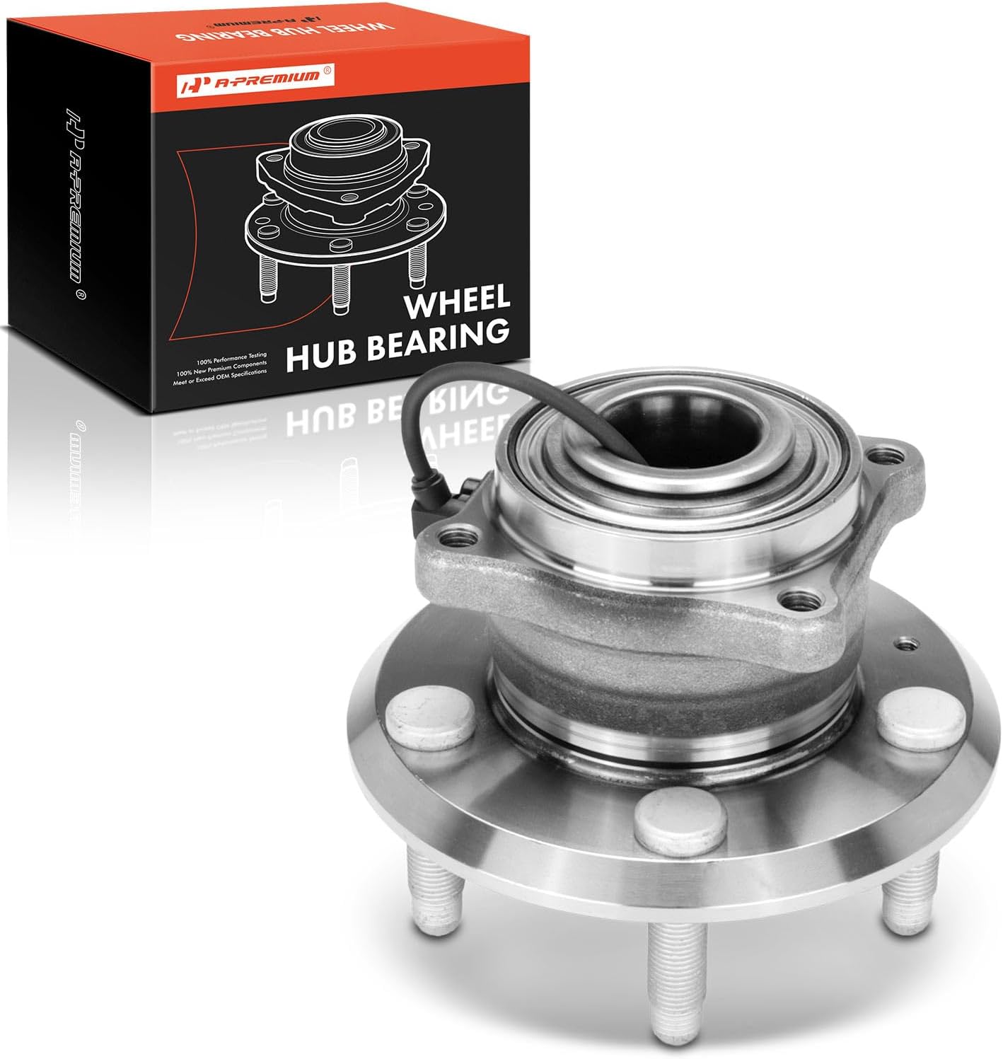 A-Premium Rear Wheel Bearing and Hub Assembly with ABS & 5-Lug ...