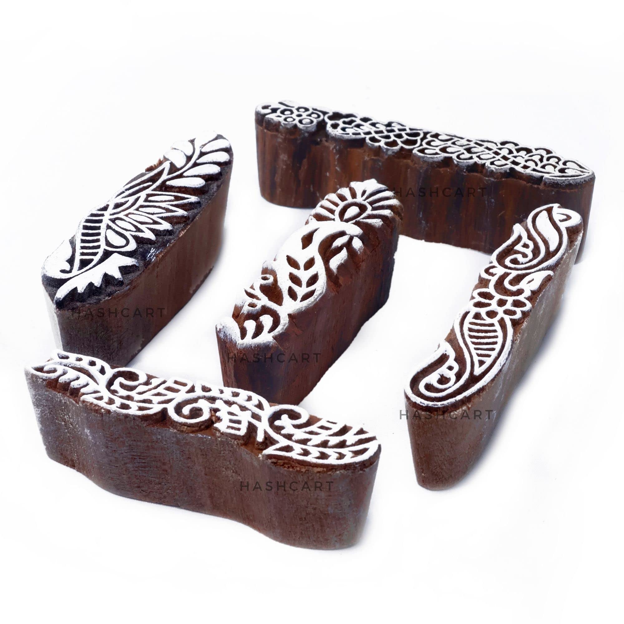 Snapklik.com : HASHCART Pottery Printing Blocks Border Shape Wood ...
