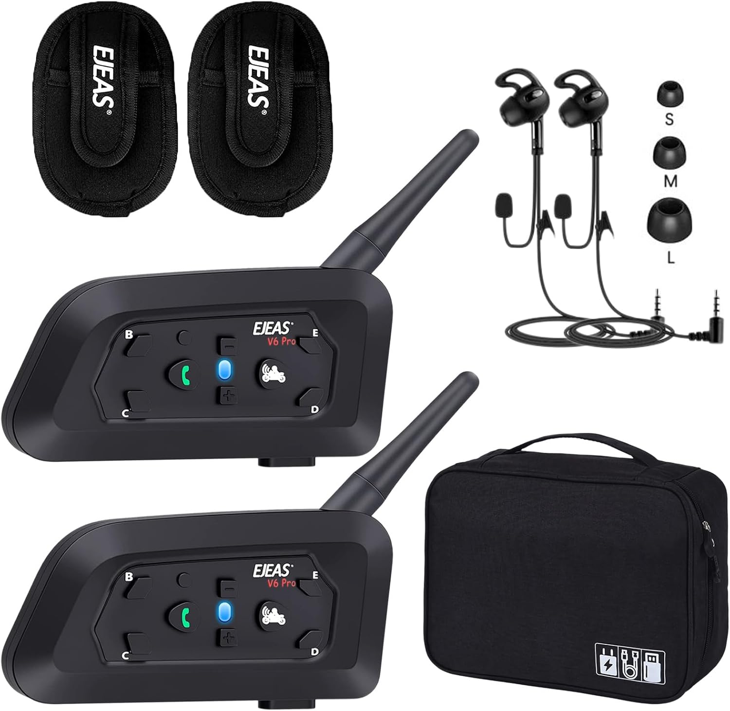 Amazon.com: GaiRen Referee Headset, 2 Pack V6C Plus Communication ...