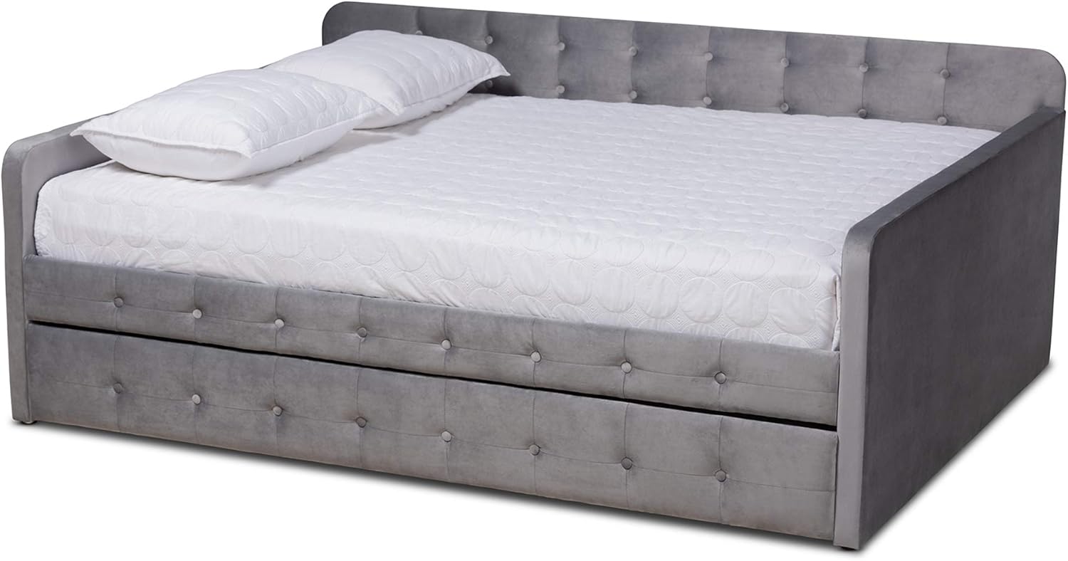 Amazon.com: Baxton Studio Daybeds, Full, Grey : Home & Kitchen