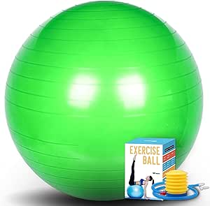 SK Depot™ Exercise Ball 33-85cm Extra Thick Yoga Ball Chair, Slow ...