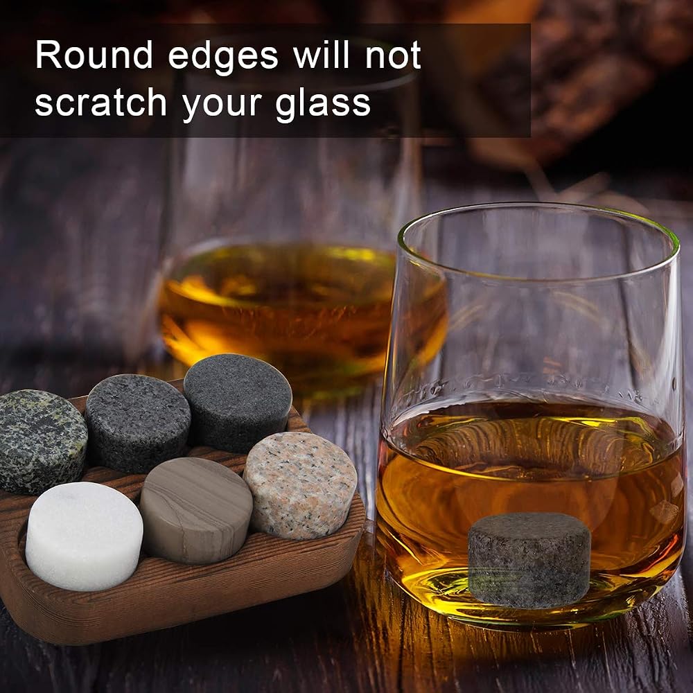 Whiskey Stones, Set of 6 Whiskey Chilling Stones, Nepal | Ubuy