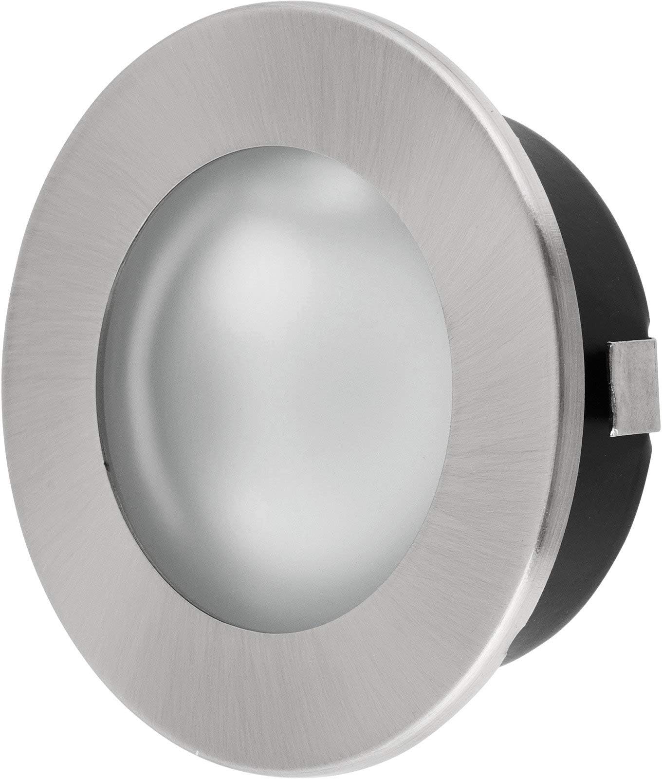 Spot encastrable en métal G4 12 V, couvercle en verre, encastrement 60 ...